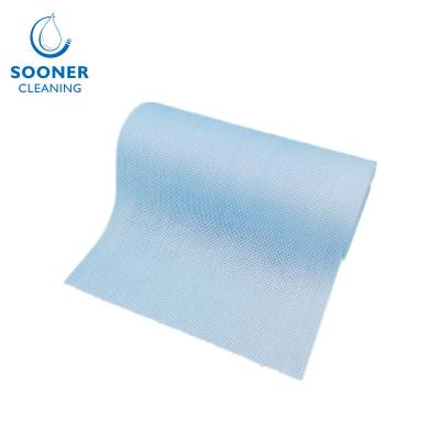 China Spunlace Nonwoven Dyed Household Cleaning Wipes 50gsm for sale