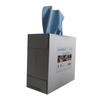 China Lint Free Blue Degreasing Industrial Cleaning Wipes for sale