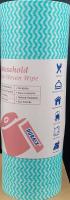 China ISO14001 Wave Line Disposable Kitchen Wipes 35gsm for sale
