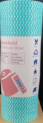 China ISO14001 Wave Line Disposable Kitchen Wipes 35gsm for sale