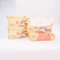 China Dot Embossed 18cmx20cm Disposable Facial Towel 60gsm for sale