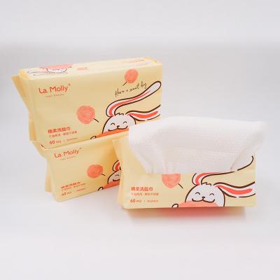 China Household 45gsm Disposable Cotton Face Towels for sale