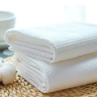 China White Small Dot Embossed Disposable Gym Towel 80gsm for sale
