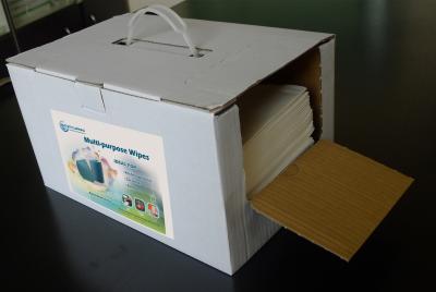 China Woodpulp Pp Nonwoven Embossed Industrial Cleaning Wipes 125gsm for sale