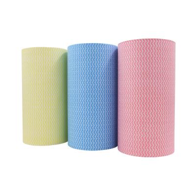 China Colored Wave Pattern 35gsm Spunlace Nonwoven Fabric Food Safe for sale