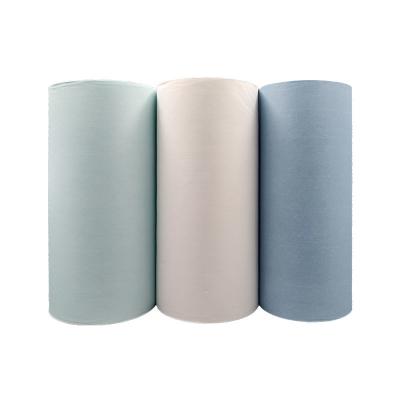 China 120gsm Wood Pulp Spunlace Polyester Nonwoven Fabric Industrial Wipes for sale