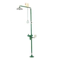 China ABS Material Emergency Shower Eyewash Station Standard Version Green Color for sale