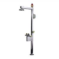 China Emergency Tempered Water Eye Wash Station 120-180L/min With Safety Alarm for sale