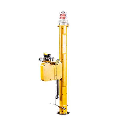 China Pedestal Tempered Eyewash Station ABS Plastic Material Thermal Insulation for sale