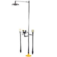 China Buried Double Pole Freeze Resistant Eyewash Stainless Steel Eye Wash And Emergency Shower for sale