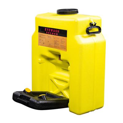 China Portable Gravity Fed Eyewash Station Yellow 14 Gallons 53 Liters 0204-1021 for sale