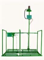 China Stainless Steel Enclosed Emergency Eyewash Station And Shower Room Fence for sale