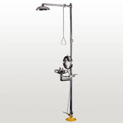 China 304 Stainless Steel Emergency Shower and Eyewash with 120-180L/min Flow and ANSI Z358.1.2014 Compliance for sale