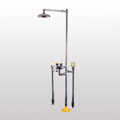 China Buried Freeze Resistant 304 Stainless Steel Emergency Eyewash and Shower with 120-180L/min Flow Rate for sale