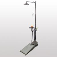 China Anti Freeze Large Foot Pedal Emergency Safety Shower and Eyewash with 120-180L/min Flow Rate for sale