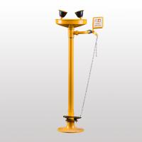 China Vertical Emergency Eyewash Station with 304 Stainless Steel + ABS Construction ≥11.4L/min Flow Rate and GBT38144.1/2-2019 US ANSIZ358.1-2014 Certification for sale