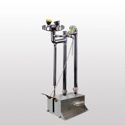 China 304 Stainless Steel Automatic Emptying ANSI Certified Emergency Shower Eyewash Station for sale