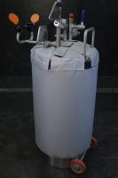 China Mobile Portable Shower and Eyewash with 65L Tank Capacity, 304 SS Material, and ANSI Z358.1-2014 Certified for sale
