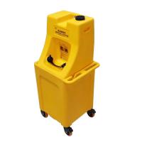 China Green Portable Emergency Eyewash 65 Liters Gravity Fed Eyewash ANSI Z358.1.2014 Compliant for sale