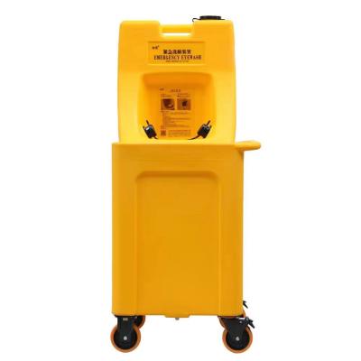 China Green Portable Emergency Eyewash 65 Liters Gravity Fed Eyewash ANSI Z358.1.2014 Compliant for sale