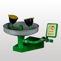China Stainless Steel ANSI Z358.1-2014 Certified Wall Mounted Emergency Eyewash with Dual Spray Heads for sale