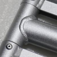 China Powder Painting Sheet Metal Fabrication Parts Steel Pipe Fittings for sale