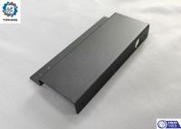 China Precision Custom Sheet Metal Mounting Brackets 2mm Mild Steel Black Metal Brackets for sale