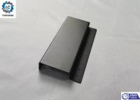 China Precision Custom Sheet Metal Mounting Brackets 2mm Mild Steel Black Metal Brackets for sale