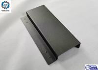 China Precision Custom Sheet Metal Mounting Brackets 2mm Mild Steel Black Metal Brackets for sale