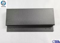 China Precision Custom Sheet Metal Mounting Brackets 2mm Mild Steel Black Metal Brackets for sale