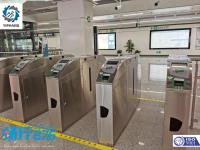 China 304 Stainless Steel Speedlane Swing Access Control Turnstile Dc Brushless Motor for sale