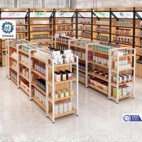 China Custom Corrosion Protection Slatwall Metal Retail Shelving 300mm Width For Store for sale