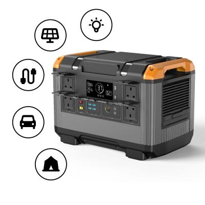 China MPPT Controller 2400W Portable Power Station with 2016Wh LiFePO4 Battery and LED Lighting System for sale