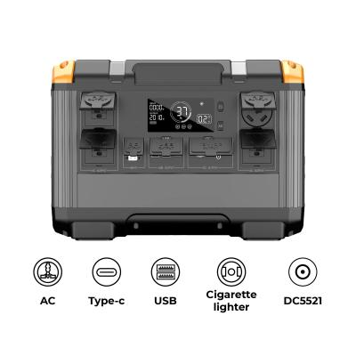 China 2400W Portable LiFePO4 Solar Power Station 2016Wh with MPPT Controller and LED Lighting for sale