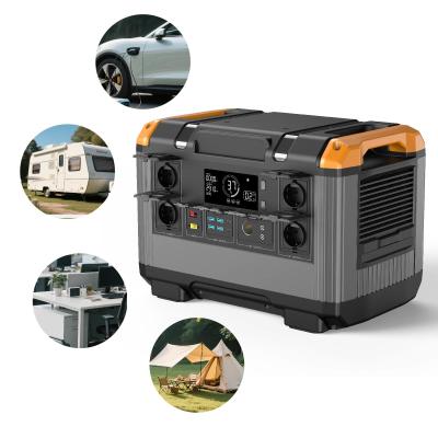China 2400W LiFePO4 Solar Power Station with 2016Wh Battery Capacity and 1.5 Hour Fast Charging for sale