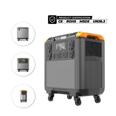 China 3000W Portable Power Station with 5376Wh LiFePO4 Battery, MPPT Controller and Multiple Output Ports for sale
