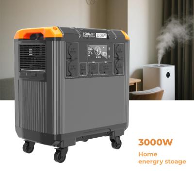 China 3000W LiFePO4 Portable Power Station with 5376Wh Battery Capacity and Solar Charging for sale