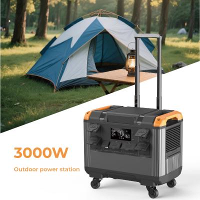 China 3000W Portable Power Station with 2688Wh LiFePO4 Battery and Pure Sine Wave Output for Outdoor Camping for sale