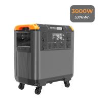 China 3000W Portable Power Station with 5376Wh LiFePO4 Battery, MPPT Controller and Multiple Output Ports for sale