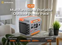 China 300W 288Wh Portable Power Station with Wireless Charging, Multiple Outputs & Solar Compatibility for sale