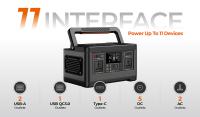 China 500W Portable Power Station with Solar Charging LCD Display Multiple Outputs for Camping Outdoor Emergency Power Supply for sale