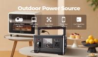 China 500W Portable Power Station with Solar Charging LCD Display Multiple Outputs for Camping Outdoor Emergency Power Supply for sale