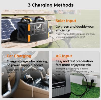China 1200W Portable Solar Power Station with LiFePo4 Battery 110V/220V Output MPPT Controller for Emergency Power Supply for sale