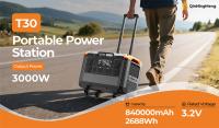 China 3000W 2688Wh LiFePO4 Portable Solar Power Station with Pure Sine Wave Inverter and MPPT Controller for sale