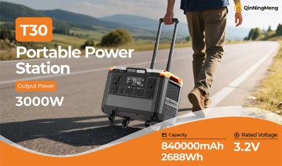 China 3000W 2688Wh LiFePO4 Portable Solar Power Station with Pure Sine Wave Inverter and MPPT Controller for sale