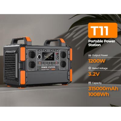 China 1200W Portable Power Station with 1008Wh LiFePO4 Battery and MPPT Controller for Solar Charging for sale