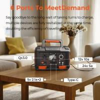 China 300W Portable Solar Power Station with 288Wh Lithium Battery and MPPT Controller for Outdoor Camping for sale