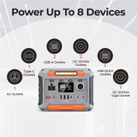 China 300W Portable Power Station with 270Wh Lithium Battery and Solar Charging - 78000mAh Capacity, Pure Sine Wave Output for sale