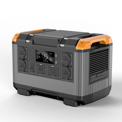 China 2400W Portable Power Station with 2016Wh LiFePO4 Battery and 650W Solar Charging for Home and Outdoor Use for sale
