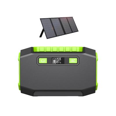 China Portable 200W Outdoor Solar Power Bank Power Station Lithium Ion Battery MPPT Controller for Home Use-EU US UK Plugs Included for sale